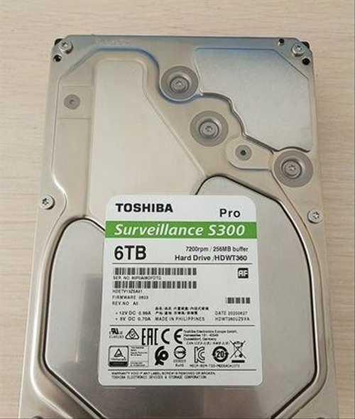 Жёсткий диск Toshiba Surveillance S300 6Tb hdwt360