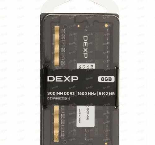 Оперативная память sodimm dexp dexp8GD3SD16 8 гб