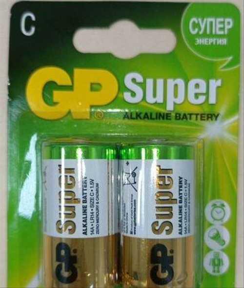 Батарейки GP Super LR14 Size C, 1.5v