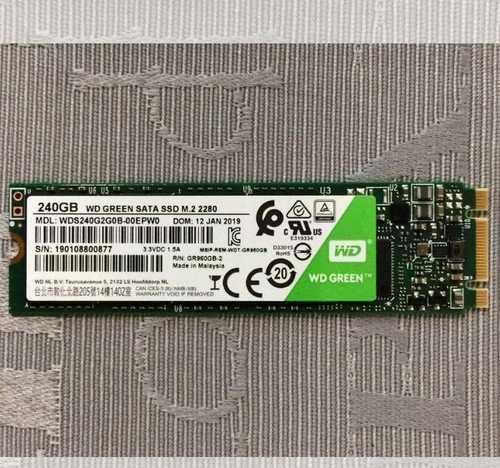 SSD WD Green m.2 240gb wds240g2g0b