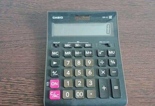 Калькулятор бухгалтерский casio GR-12