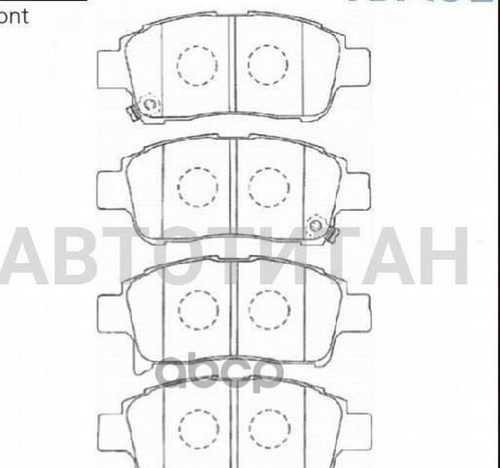 Дисковые тормозные колодки advics advics SN685P