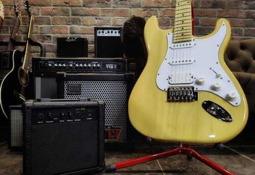 Электрогитара Stratocaster + комбоусилитель