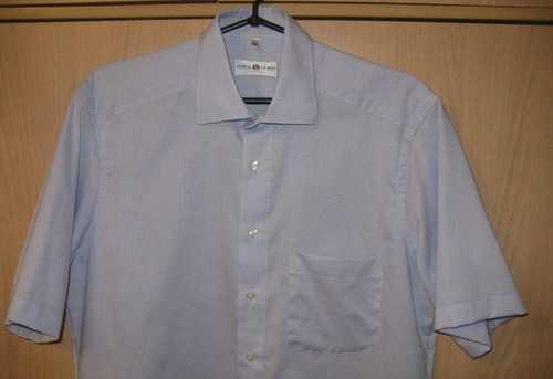 Рубашка муж. с коротким рукавом голубая р.50 39