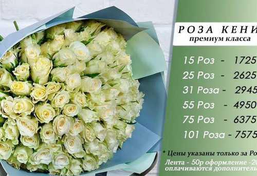 Розы белые в Омске Доставка Самовывоз