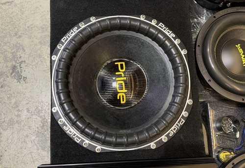 Сабвуфер Pride S15 и усилитель Tornado 2500.1
