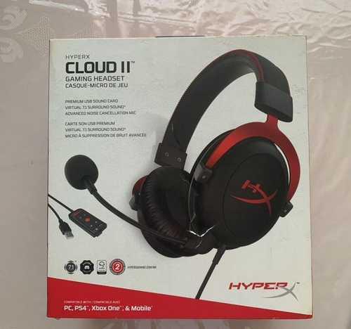 Наушники HyperX Cloud 2 с микрофоном