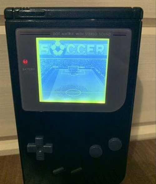 Game Boy Original (Чёрный) DMG 01 яркая подсветка