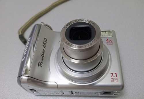 Canon PowerShot A550 цифровая винтажная камера