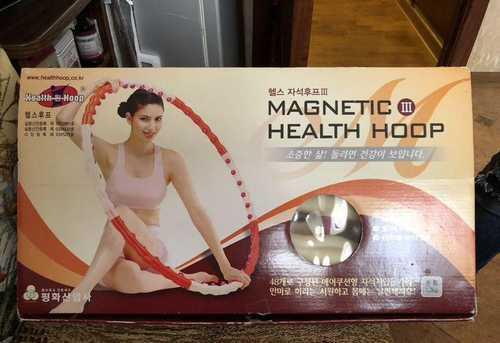 Обруч массажный Magnetic Health Hoop 3 разборный