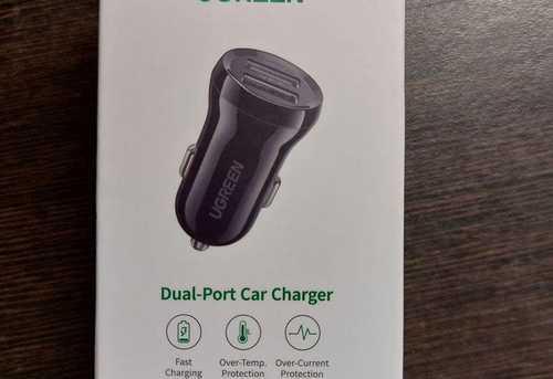 Автомобильное зу Ugreen 24W 12-24в 2 порта USB