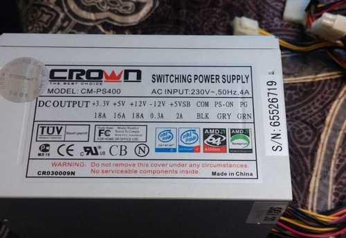 Блок питания Crown Micro CM-PS 400W Standart