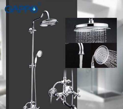 Душевая стойка со смесителем Gappo G2489