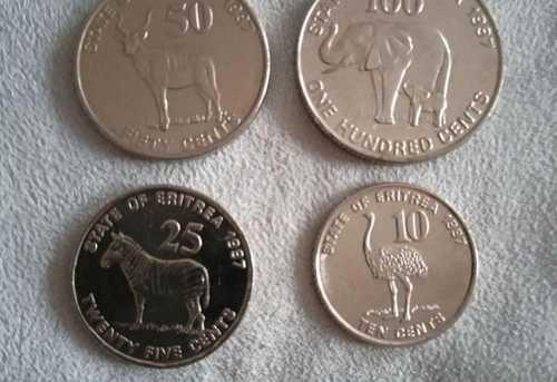 Монеты Эритрея фауна