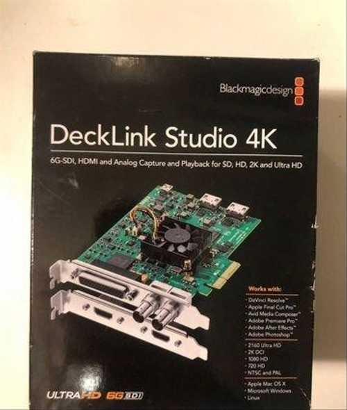 Карта видеозахвата Blackmagic DeckLink Studio 4K