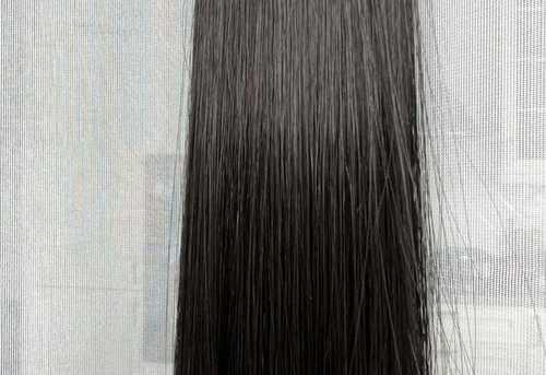 Натуральные волосы для наращивания 70 см чёрный