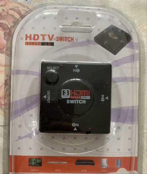 Переходник hdmi Switch (hdtv 1080P) на 3 hdmi