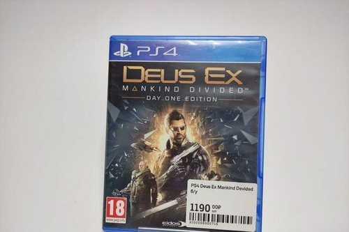 Игра на PS4 Deus Ex Mankind Devided