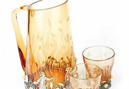 Кувшин со стаканами для воды «Ромашка»