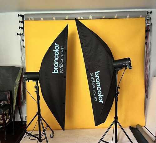 Софтбокс 30х180 стрипбокс broncolor