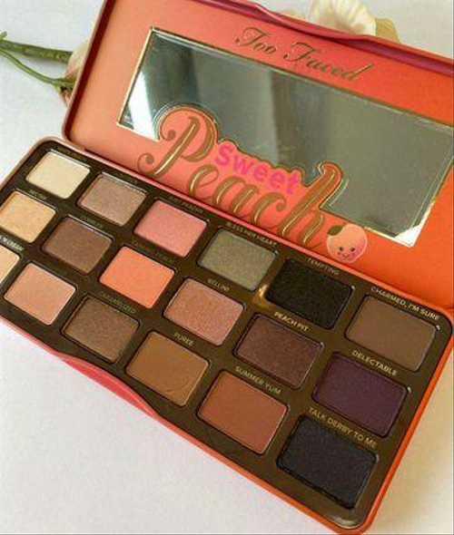 Палетка теней too Faced sweet peach