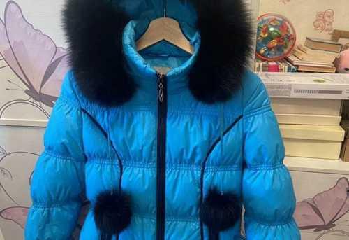 Куртка зимняя для девочки р 146-152