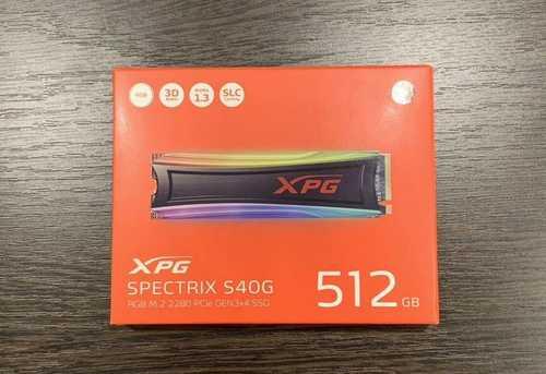 SSD M.2 512 GB новый Adata Spectrix S40G RGB