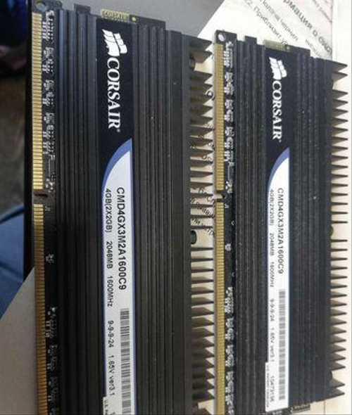 Оперативная память ddr3 Corsair dominator 4gb