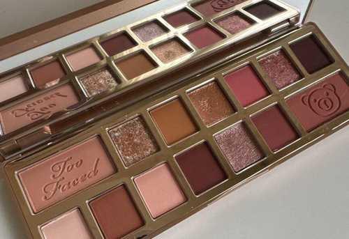 Палетка теней too faced teddy bare