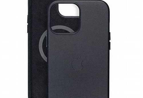 Чехол для iPhone 14 Plus Leather Case с MagSafe (Ч