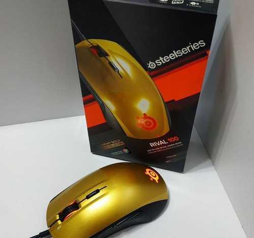 Мышка игровая SteelSeries Rival 100 Alchemy Gold