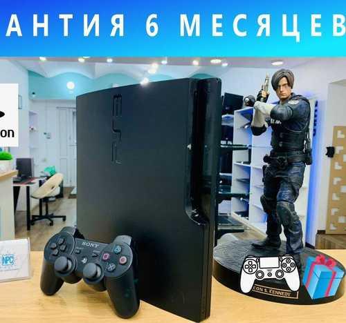 Консоль PS 3 Slim 320GB/ 1 геймпад / 16игр / Hen