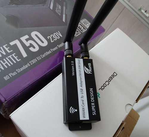 LTE 4G Модем Sierra EM7455 CAT6 с USB3.0 адаптером
