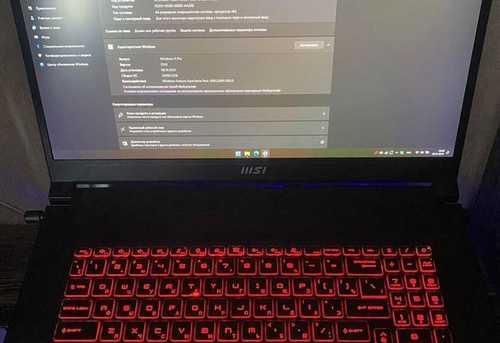 Игровой ноутбук msi katana gf76 rtx3050