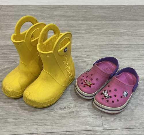 Crocs kids сапоги и шлепки C8 (149 мм )