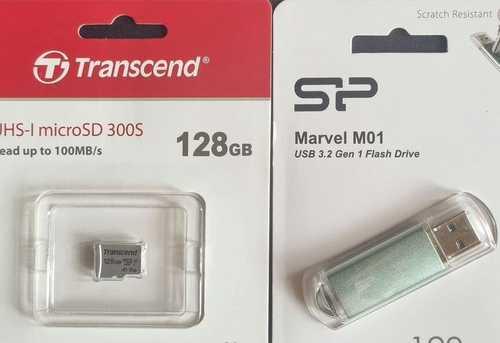 Usb флешка и micro sd по 128гб