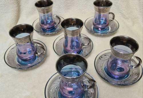 Турецкий чайный набор (армуды для чая) на 6 персон