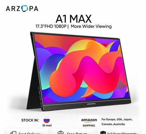 Портативный монитор Arzopa A1 MAX