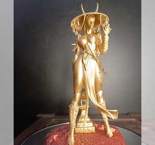 Аниме Самурайша3d из фотсмолы20см12см покраэрогра