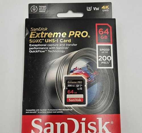 Карта памяти 64 Gb SanDisk Extreme Pro