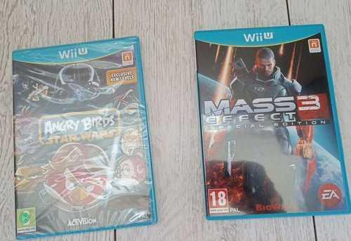2 игры WiiU: Angry Birds Star Wars + Mass Effect 3