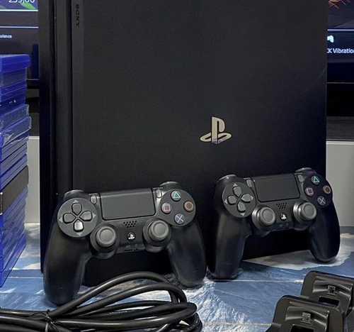 Sony Paystation 4 PS4 pro 1tb с играми более 110