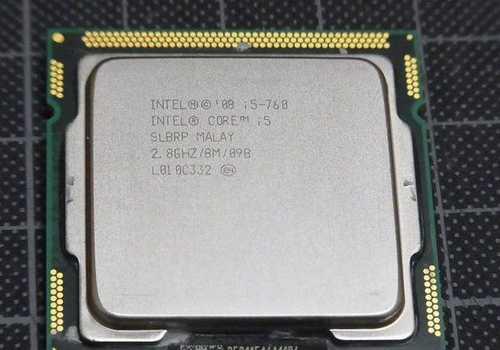 Процессор s1156 Core i5-760 intel 4 ядра