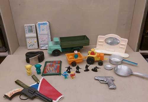 Детские игрушки СССР машинки кукольная посуда