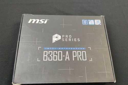 MSI B360-A PRO