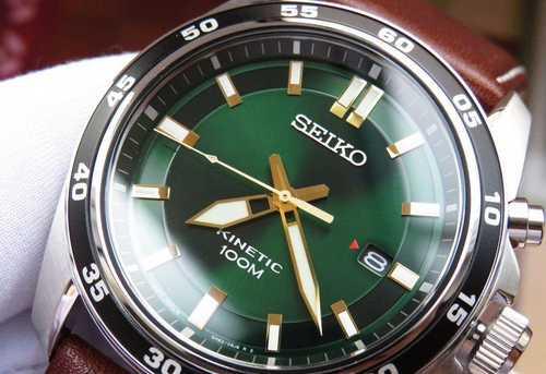 Часы Seiko (Сейко) Kinetic CS Sports Izumrud