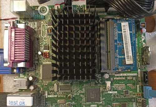 Мат плата Intel Atom D425kt iTX DDR3