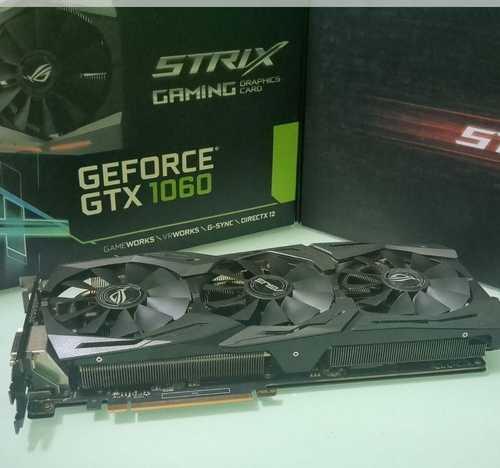 Видеокарта gtx 1060 6gb asus strix