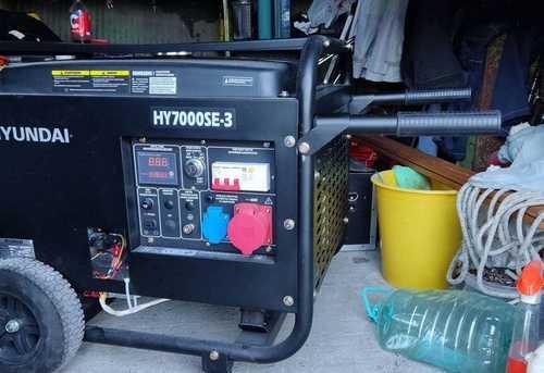 Генератор бензиновый hyundai HY7000SE-3