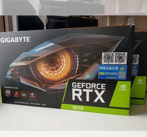 Видеокарты RTX 3070 Gigabyte 8gb